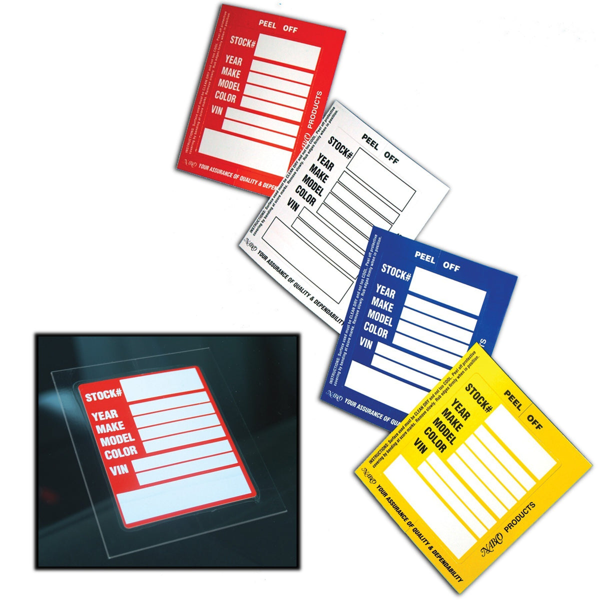 Vehicle I.D. Sticker (3" x 3½")| PDQ Signs LLC