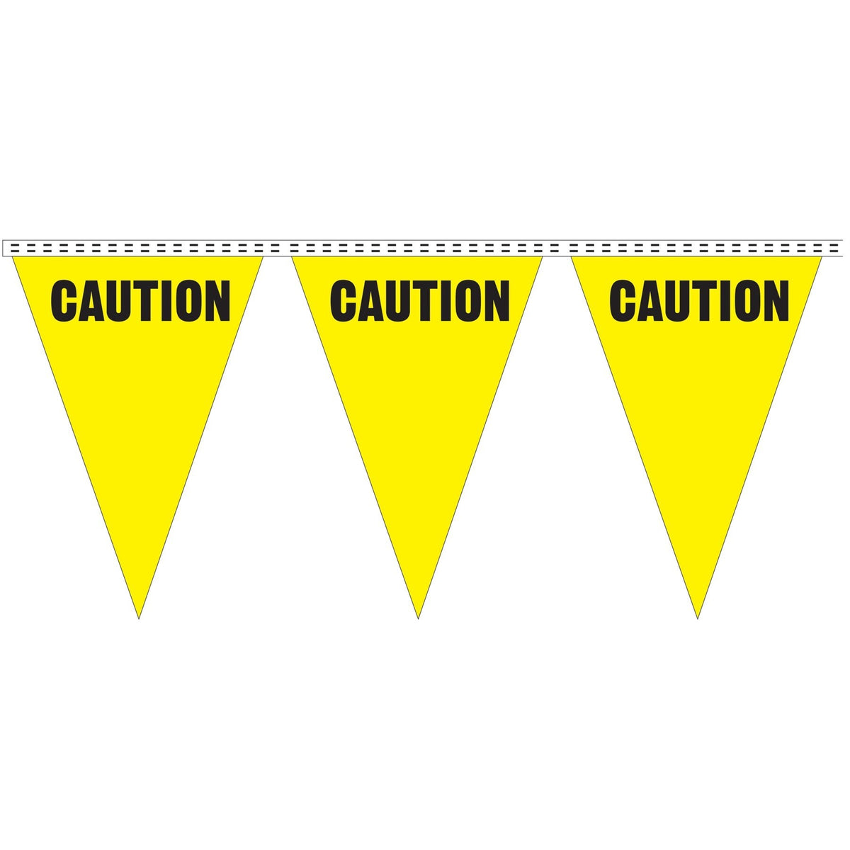 100' Safety Slogan Pennant (Caution)| PDQ Signs LLC