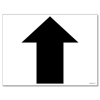 Straight Up Arrow 24x18 Yard Sign| PDQ Signs LLC